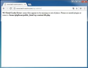 How to Fix “W3 Total Cache Error: Some Files Appear to Be Missing or Out of Place” in WordPress ...