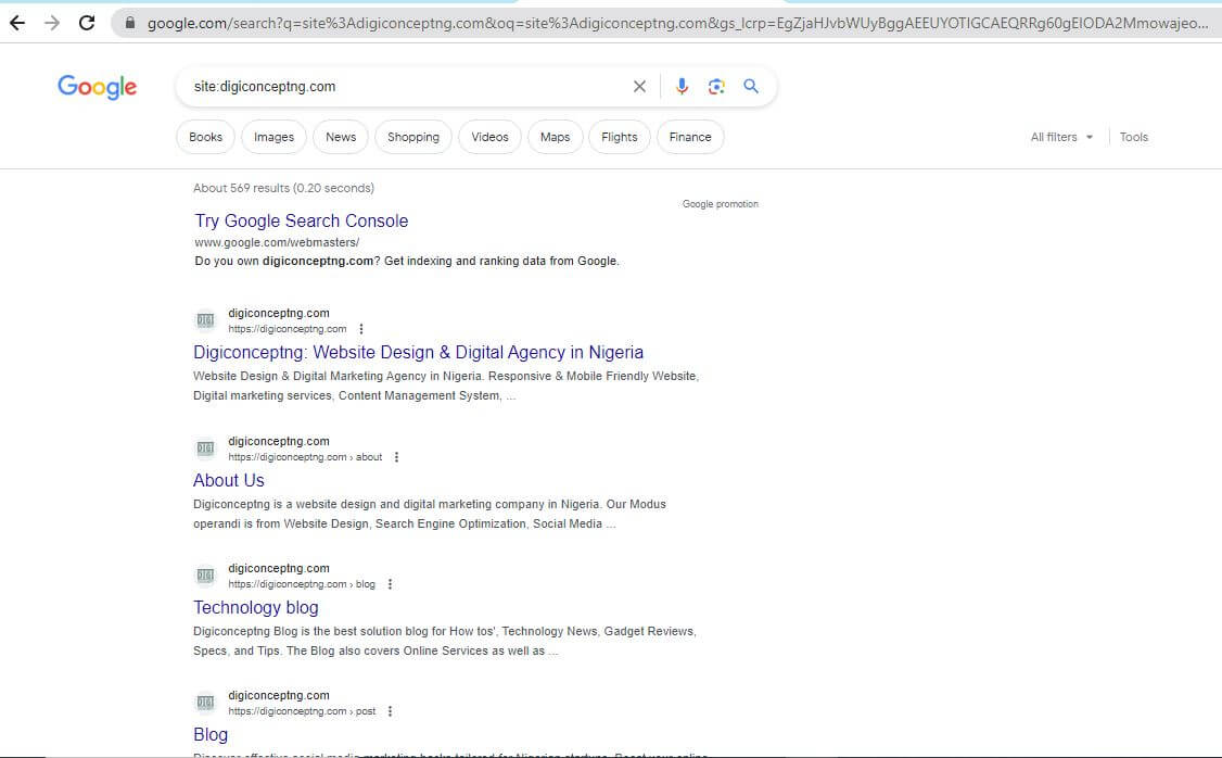 Why is my website not showing on Google search? | Digiconceptng